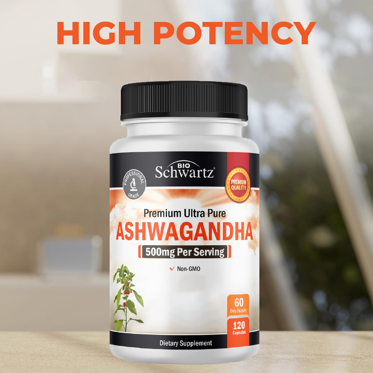 Natural ashwagandha for anxiety relief