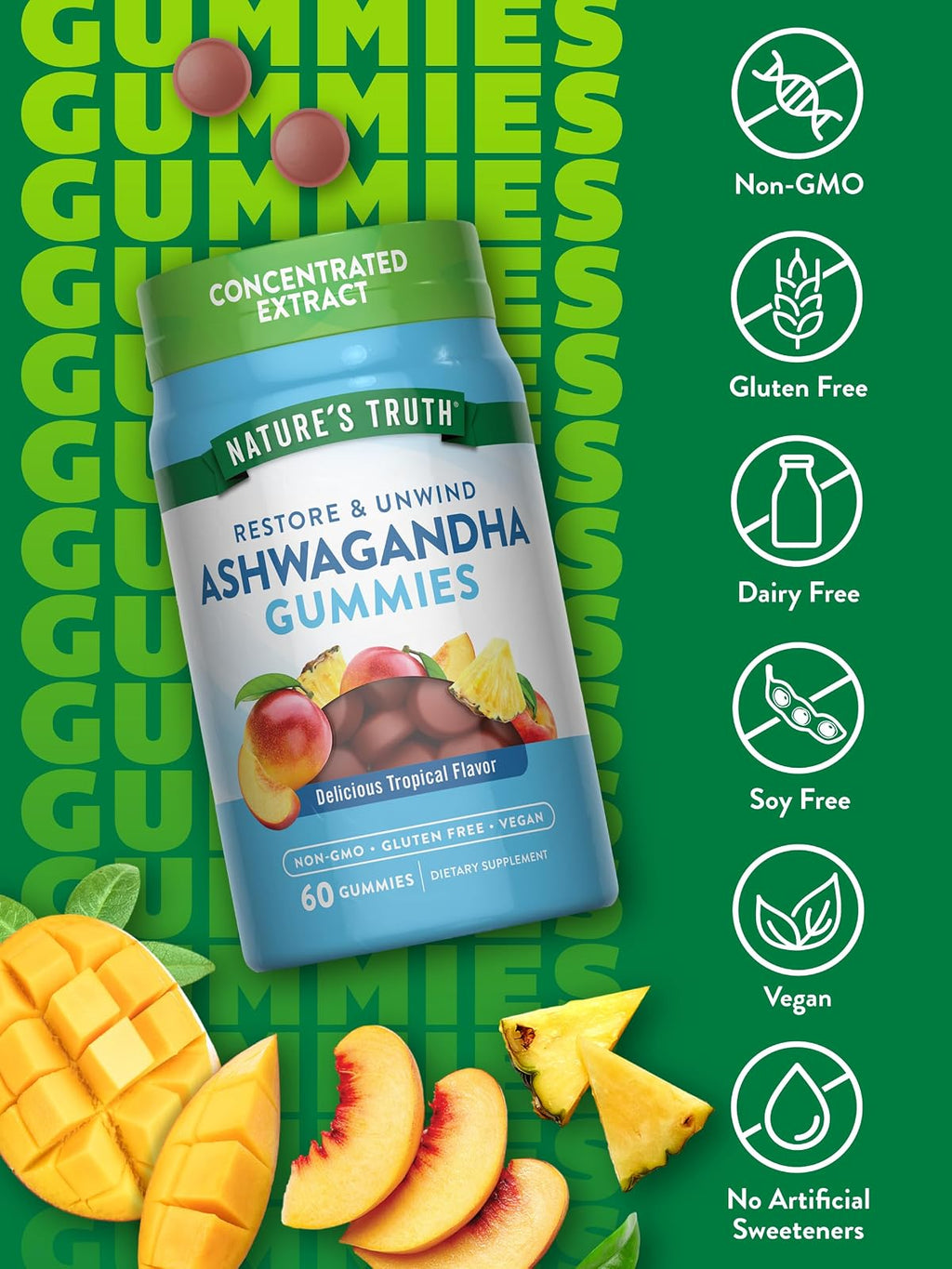 Natural ashwagandha gummies for better sleep