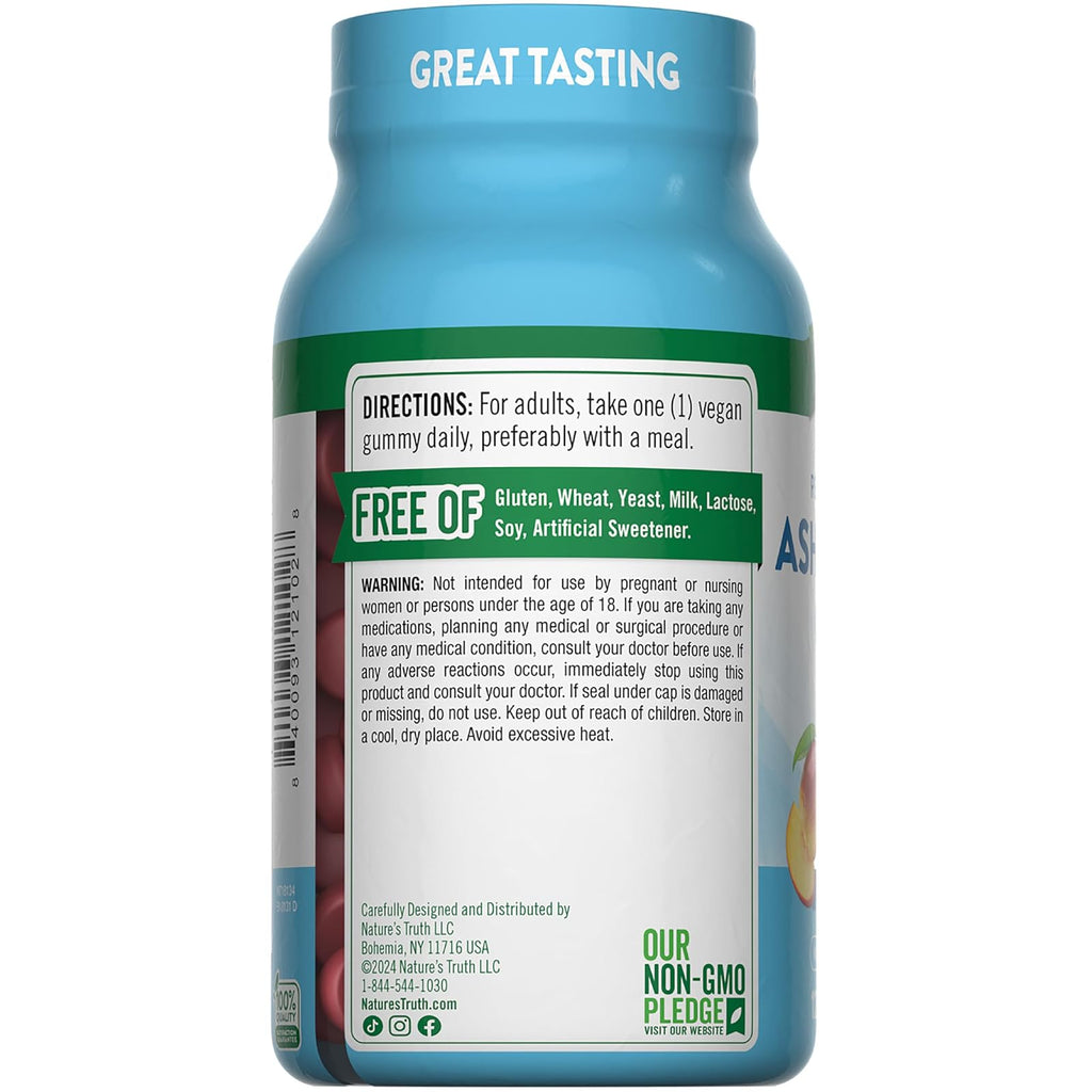 Natural ashwagandha gummies with KSM-66 extract