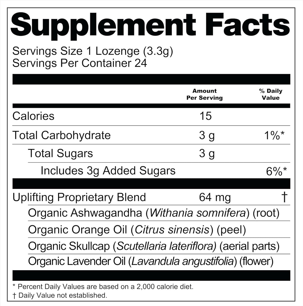 Natural ashwagandha lozenges for daily wellness