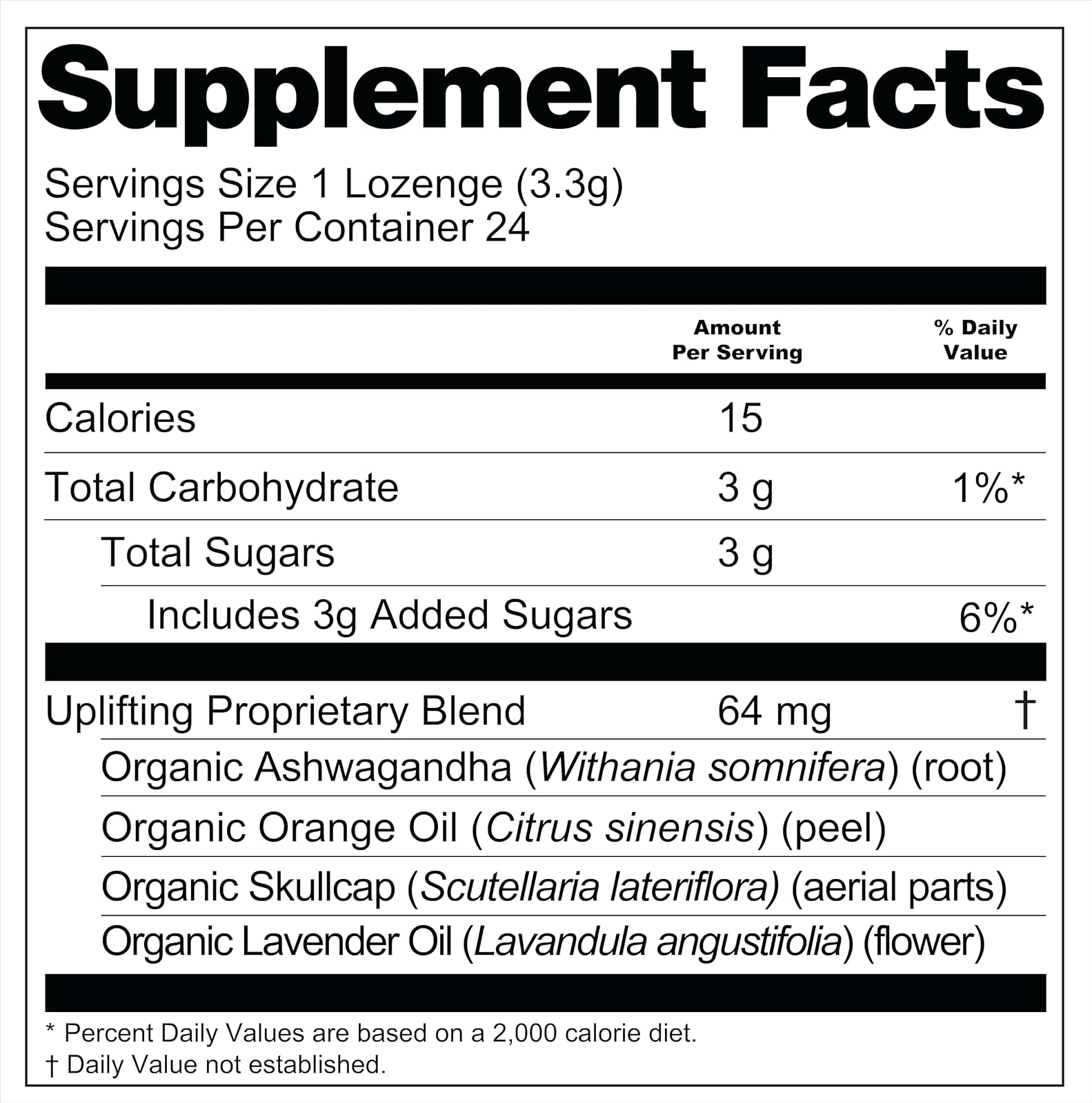 Natural ashwagandha lozenges for daily wellness