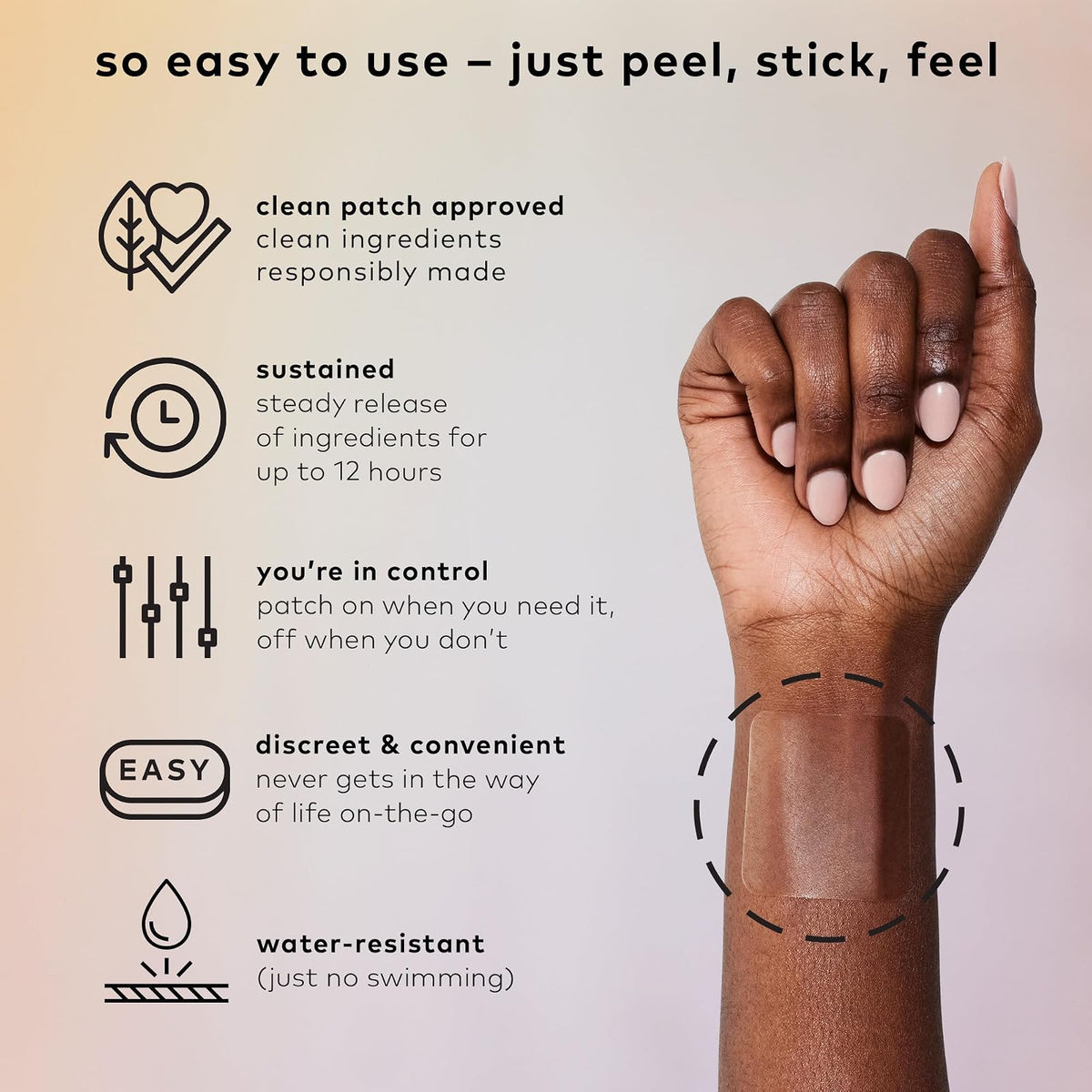 Natural ashwagandha patches for calm
