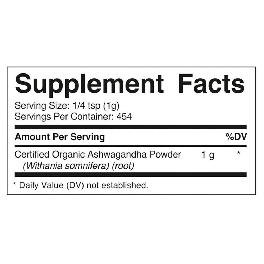 Natural ashwagandha powder for energy boost