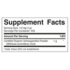 Natural ashwagandha powder for energy boost