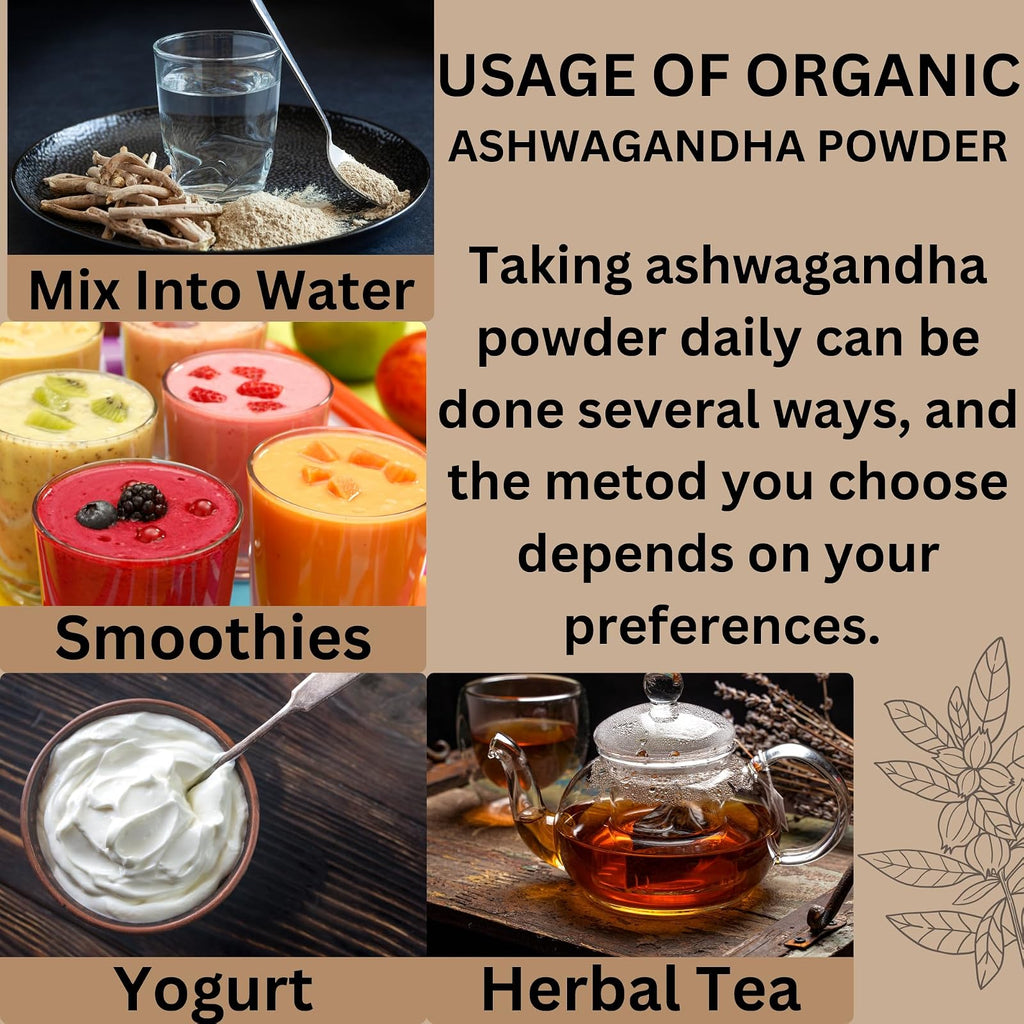 Natural Ashwagandha powder for wellness