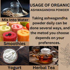 Natural Ashwagandha powder for wellness