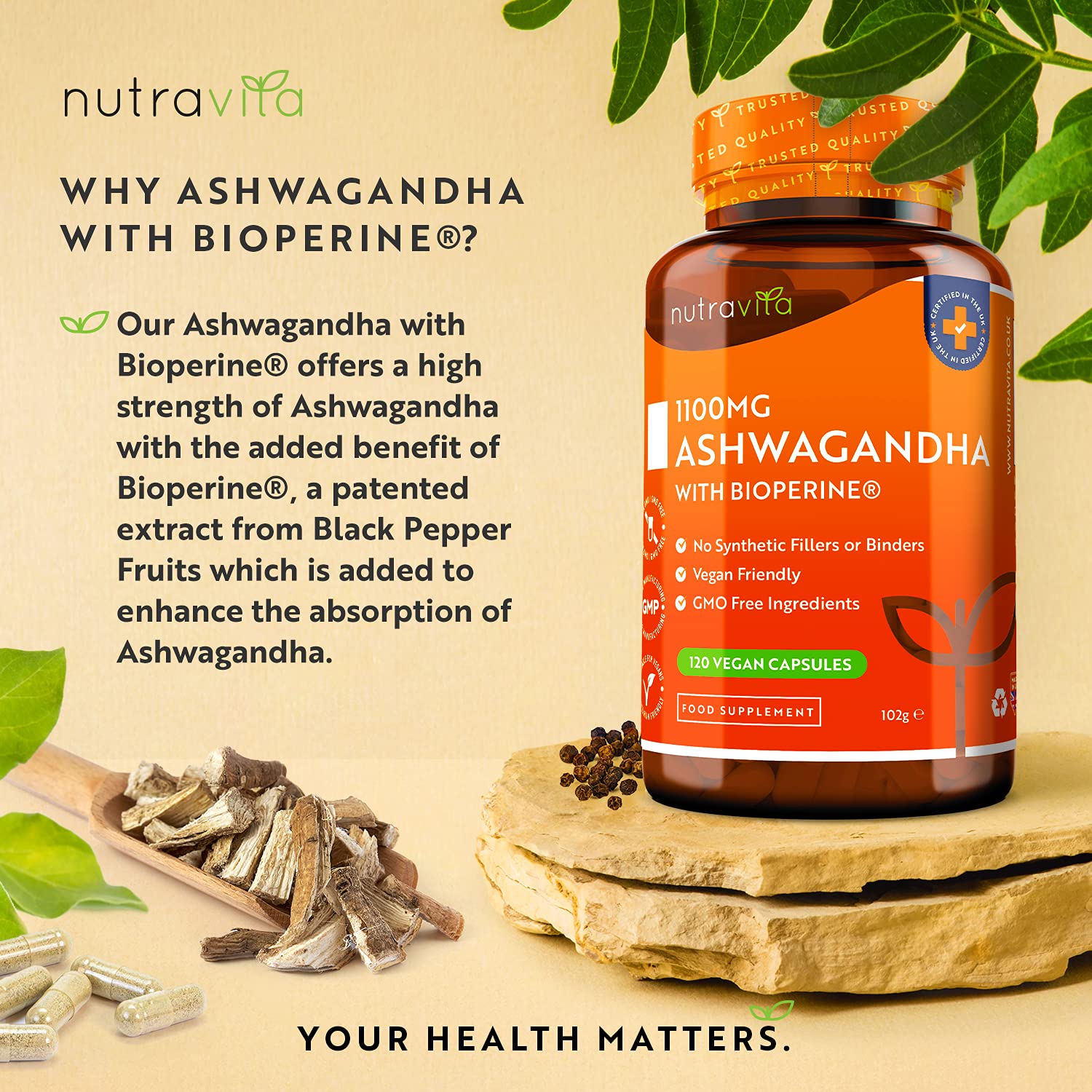 natural ashwagandha root powder