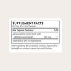 Natural ashwagandha supplement for wellness