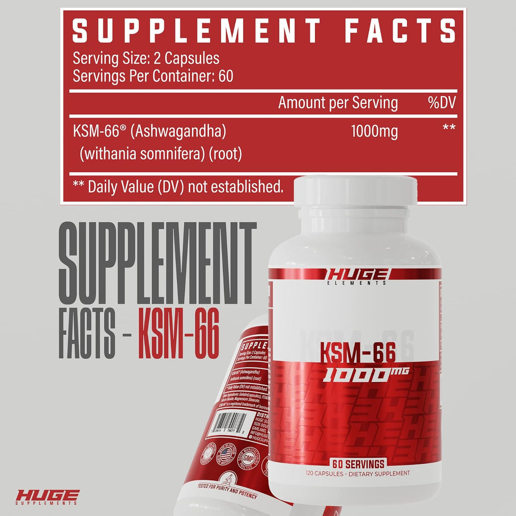 Natural ashwagandha supplement for wellness