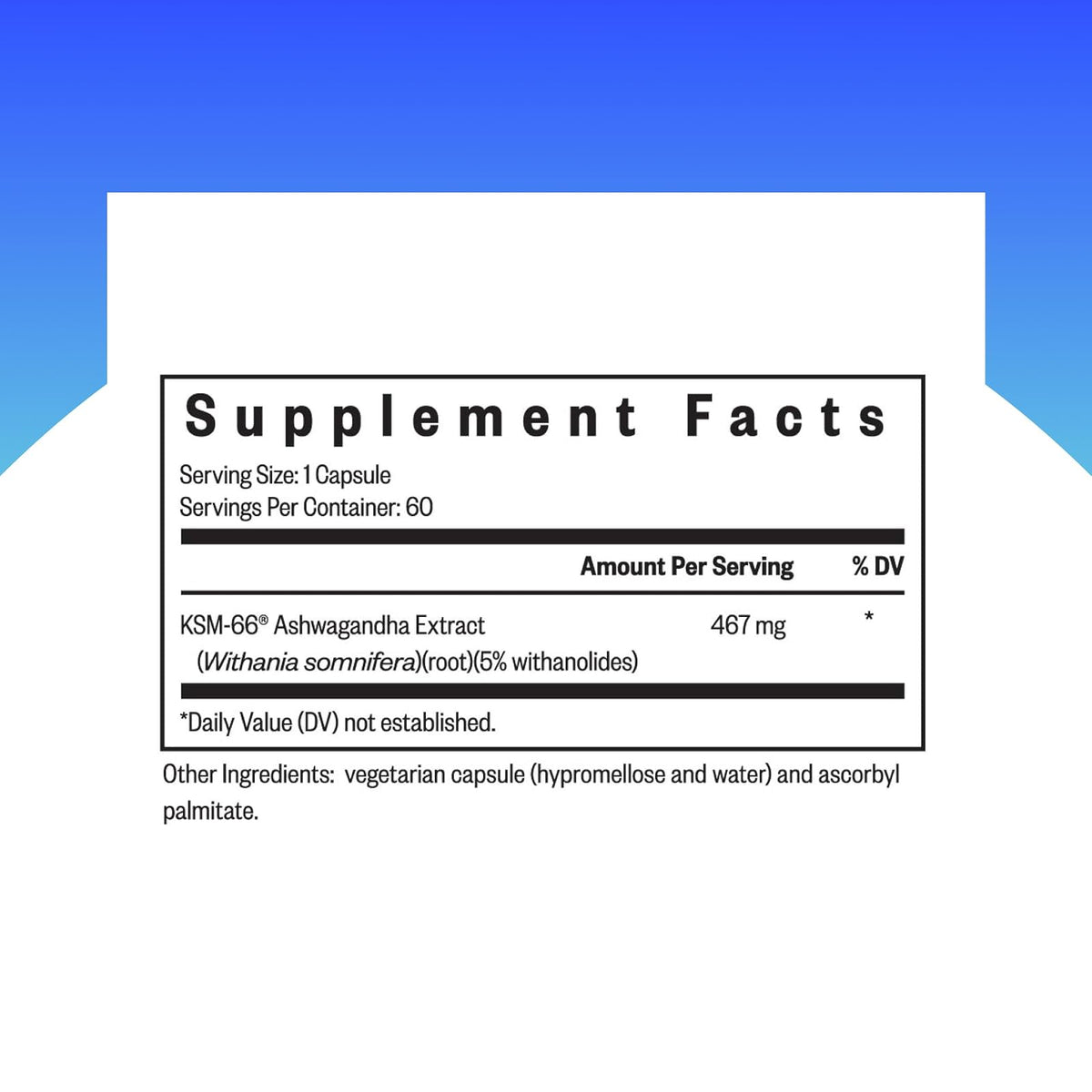 Natural ashwagandha supplement for wellness