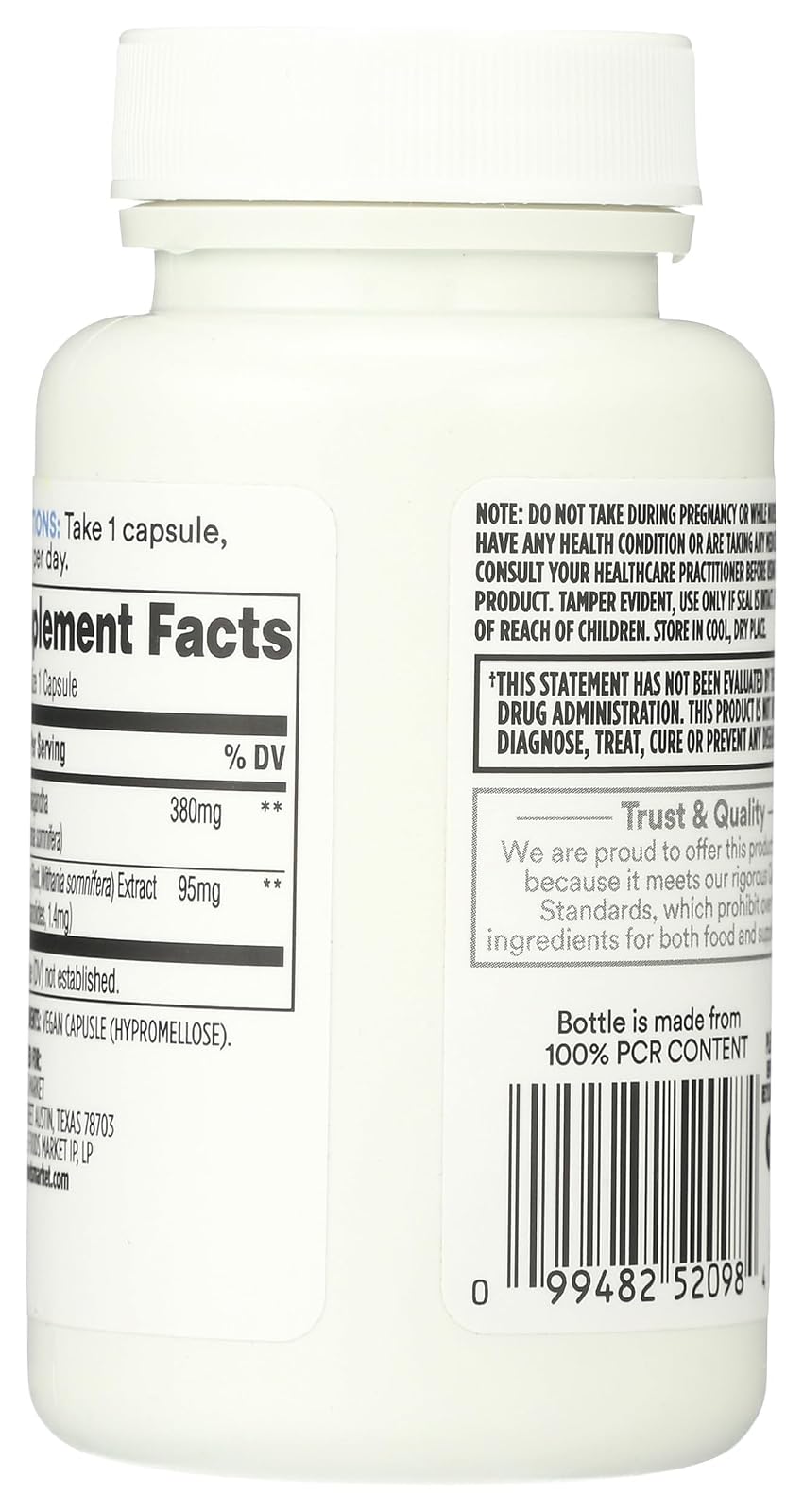 natural ashwagandha supplement for wellness