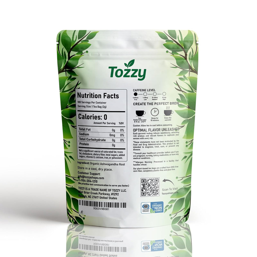 natural ashwagandha tea for stress relief