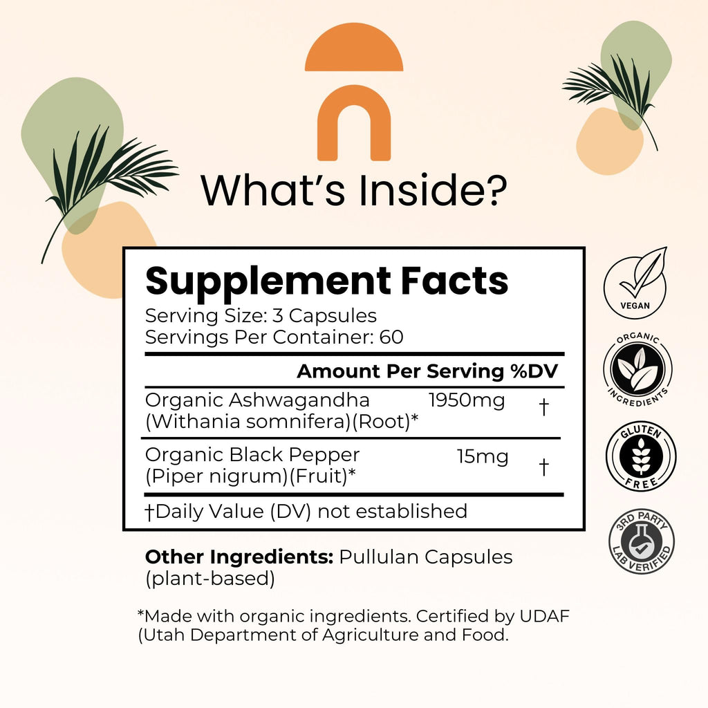 Natural ashwagandha with black pepper benefits