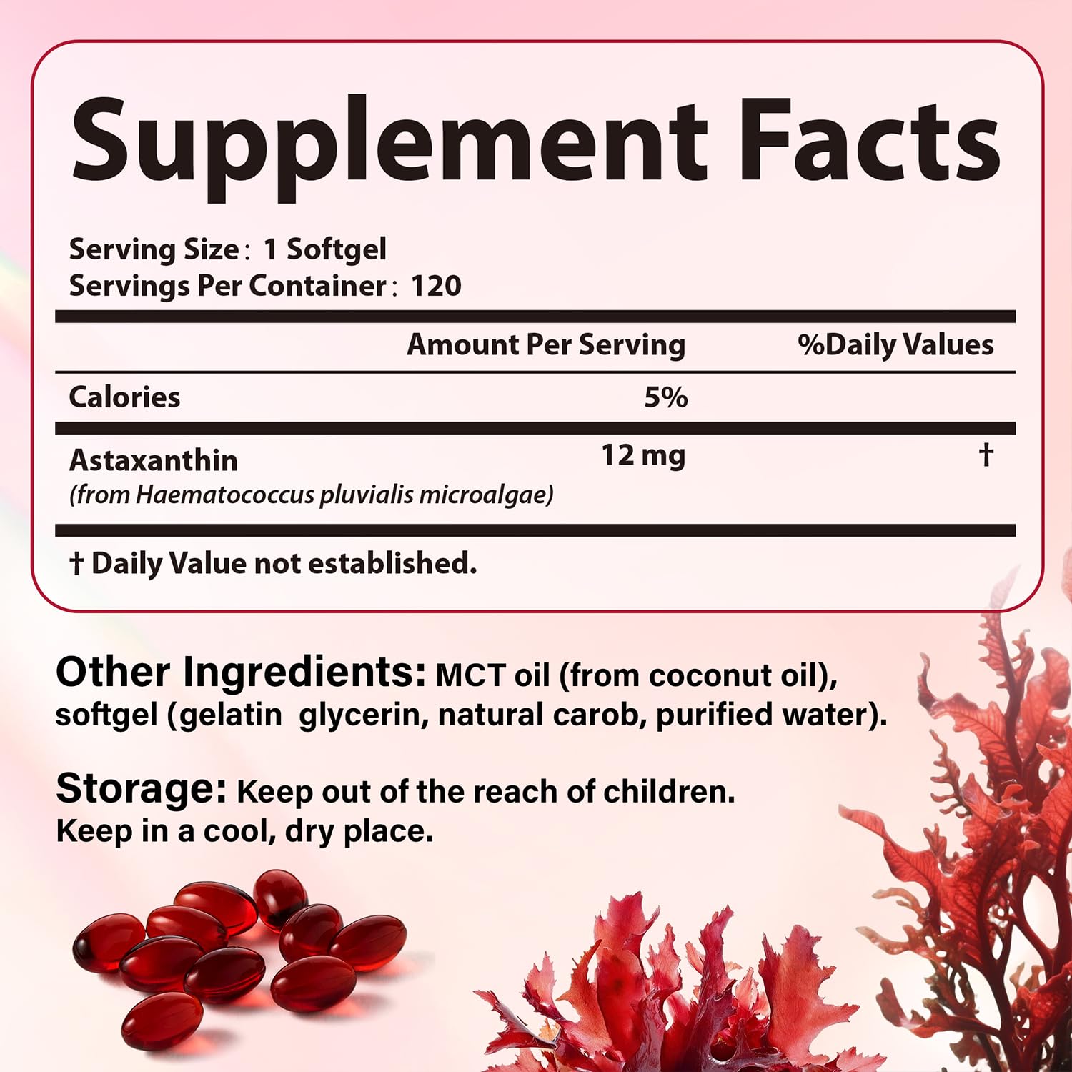 Natural astaxanthin for eye support