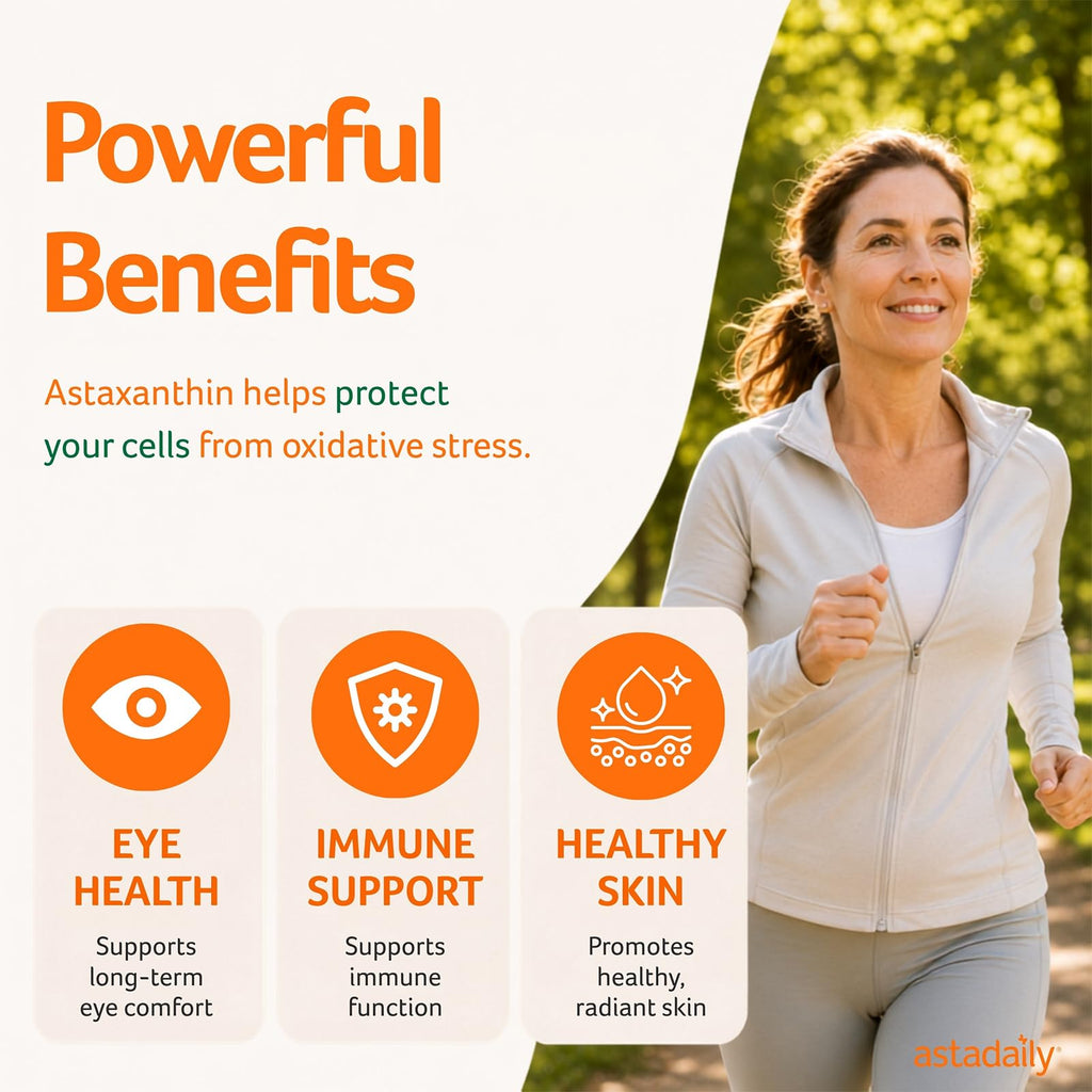 Natural astaxanthin for skin health