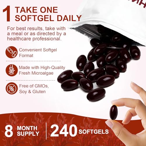 Natural astaxanthin for skin health