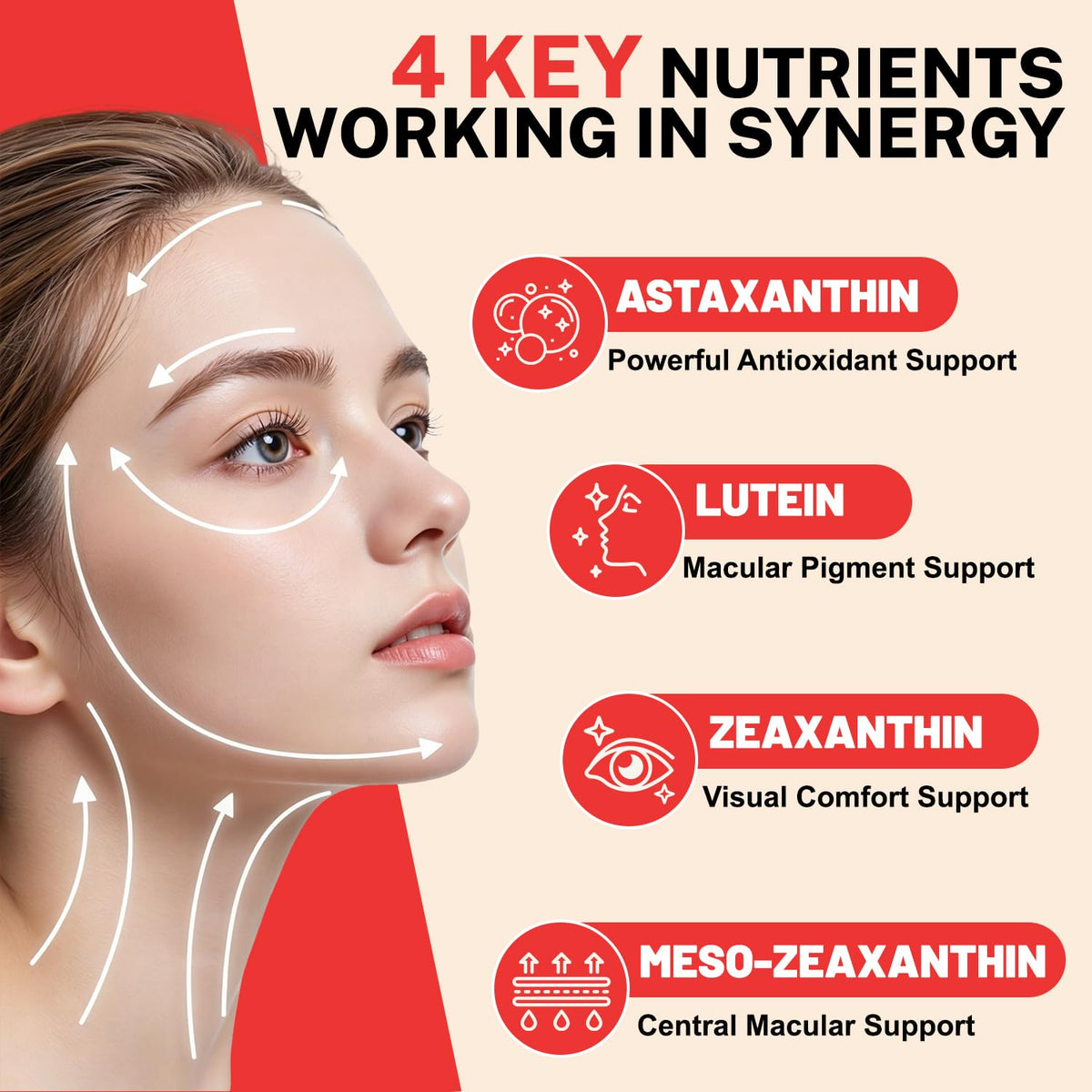 Natural astaxanthin for skin protection