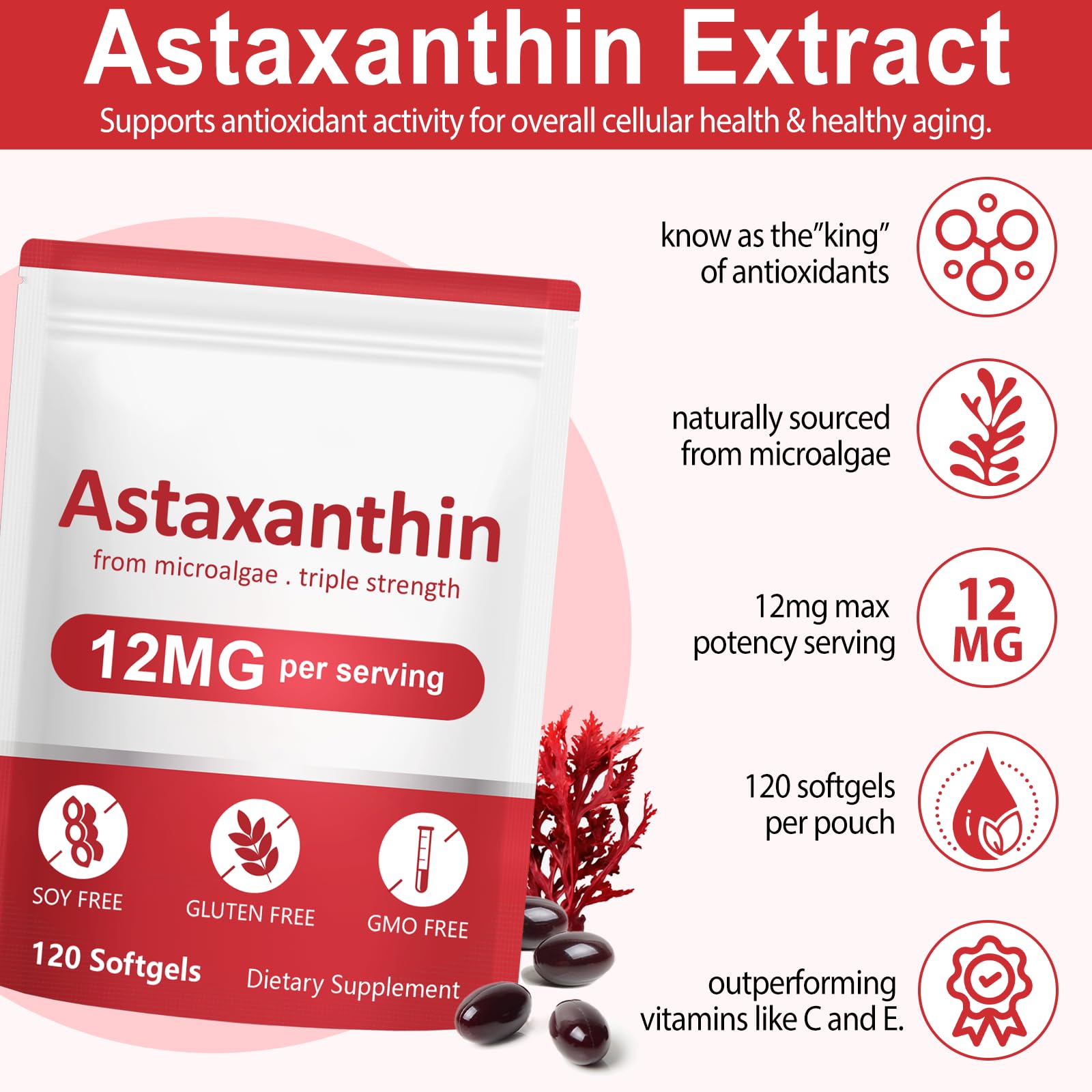 natural astaxanthin for skin support