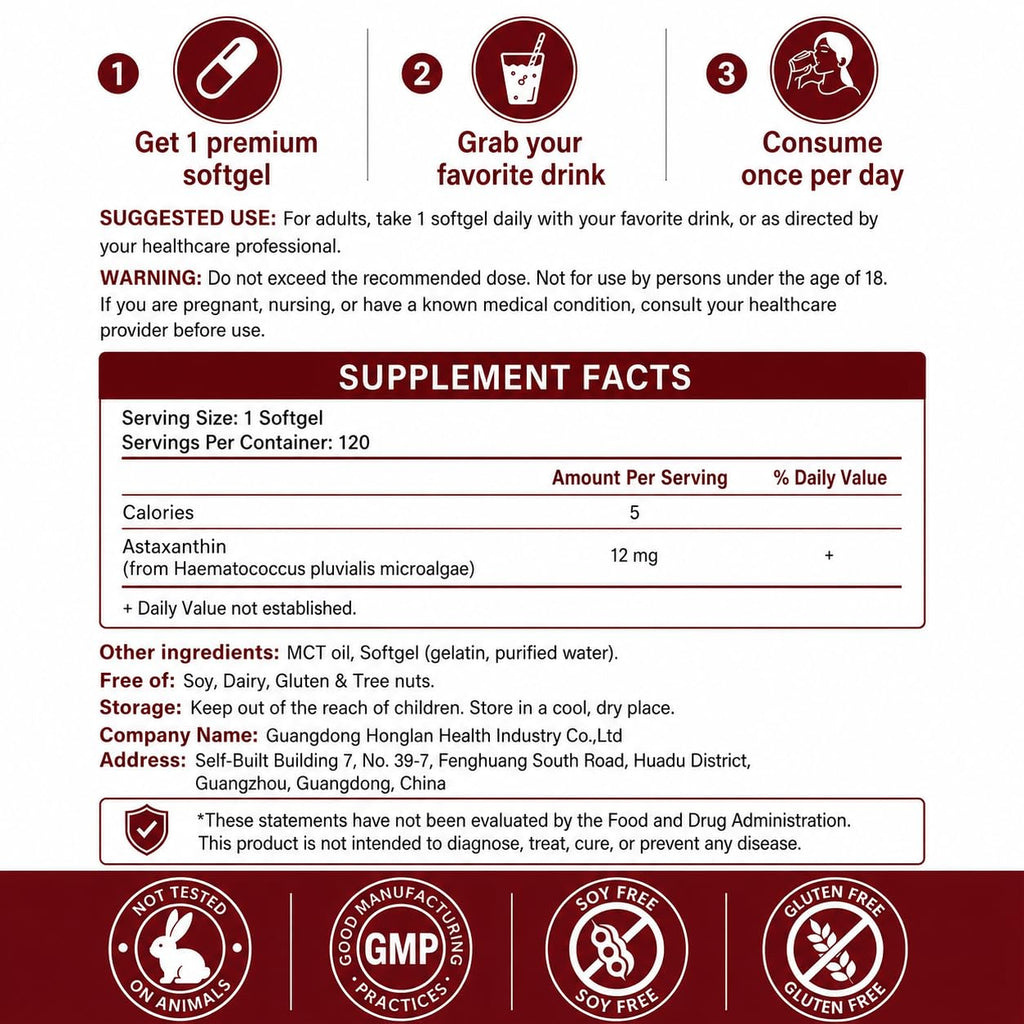 Natural Astaxanthin for skin support