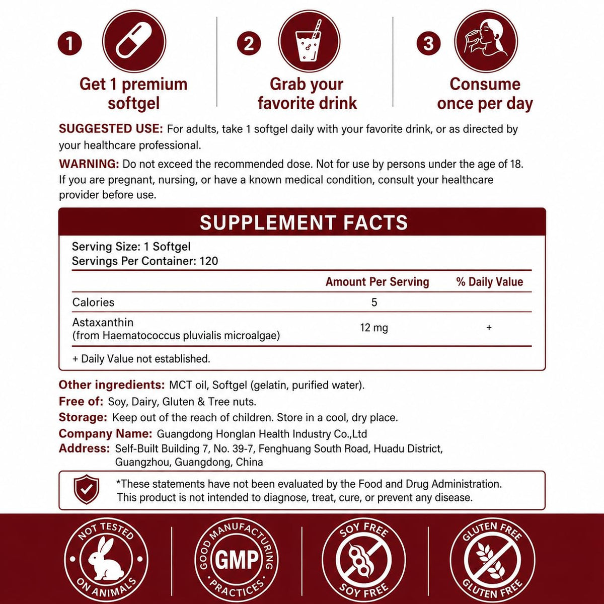 Natural Astaxanthin for skin support