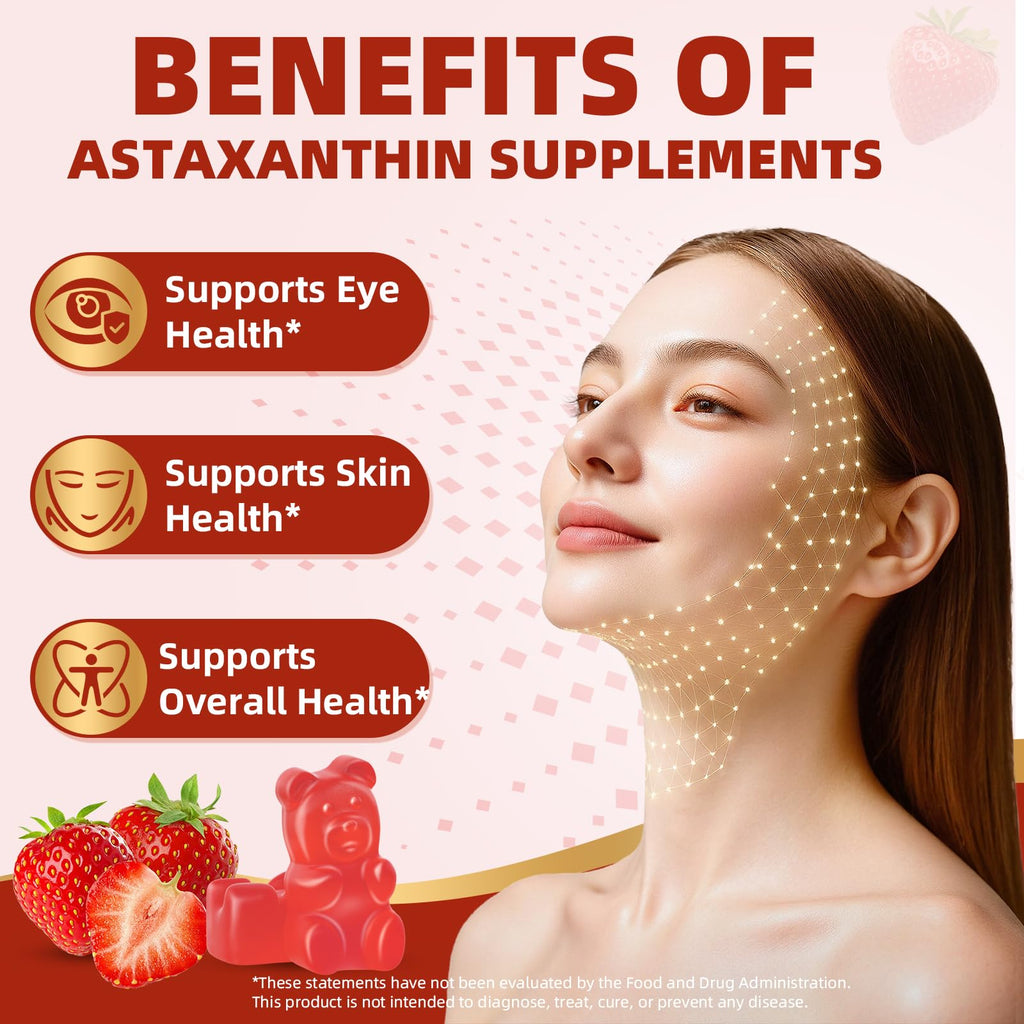 Natural Astaxanthin gummies for immune support