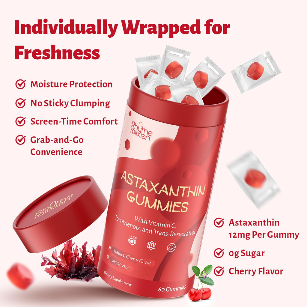 Natural Astaxanthin gummies for wellness