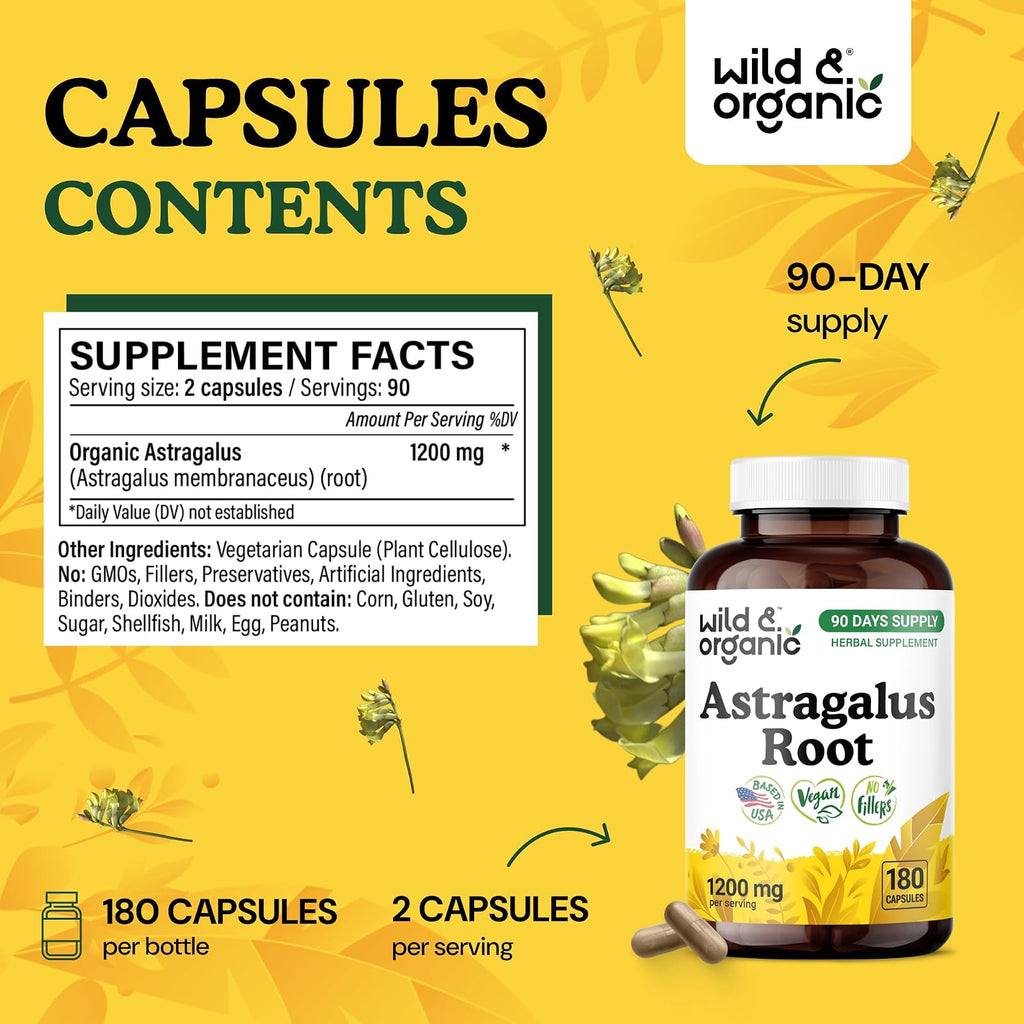 natural astragalus herbal supplement