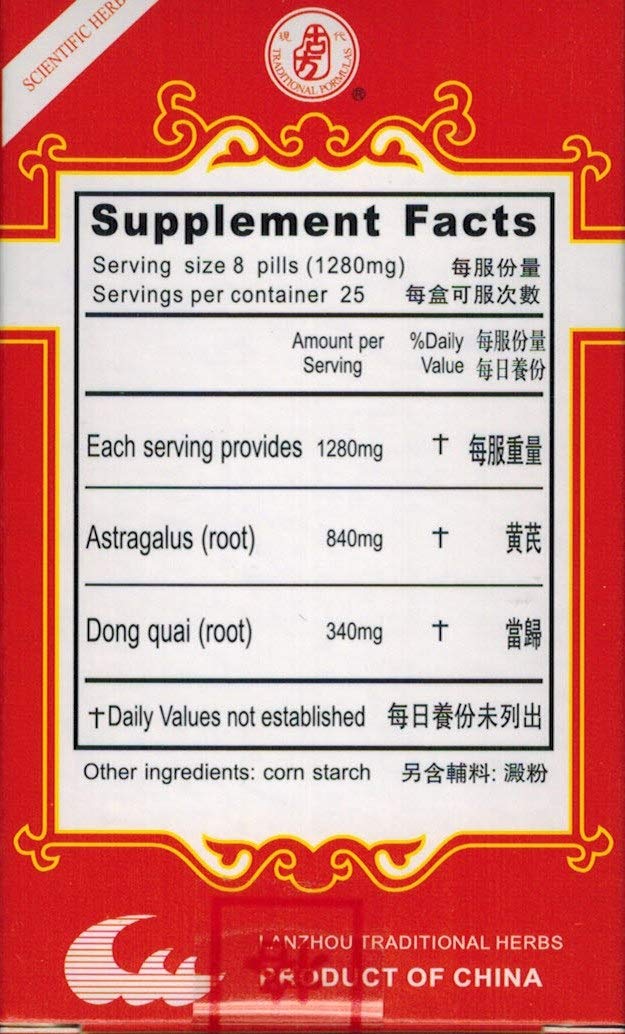 natural astragalus herbal supplement