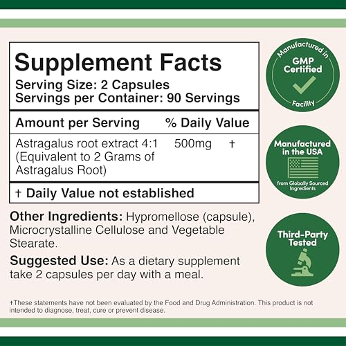 natural astragalus supplement for immunity