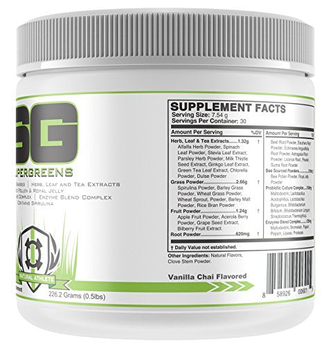 Natural athlete nutrition support powder