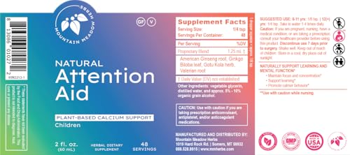 natural attention aid with ginkgo biloba