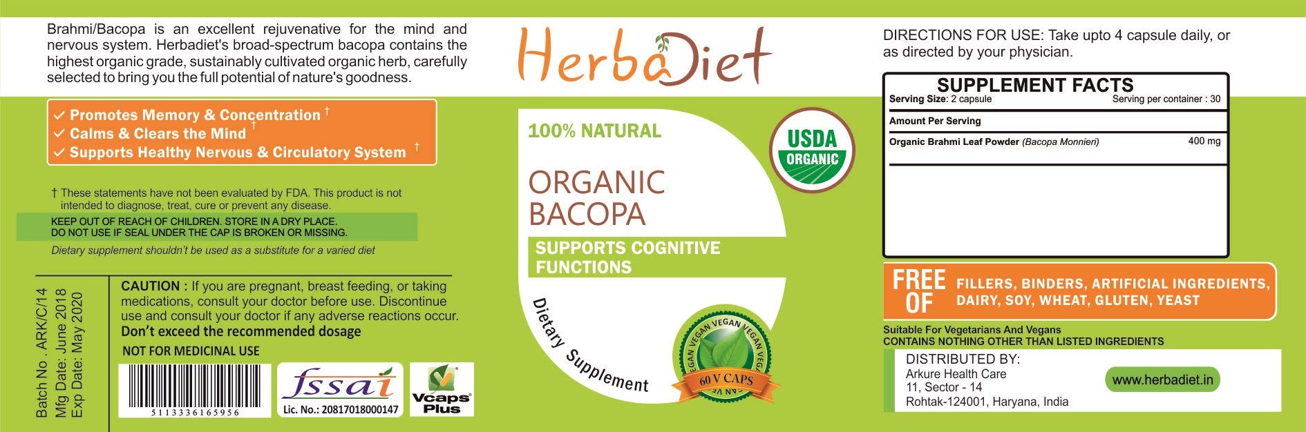 Natural attention support capsules