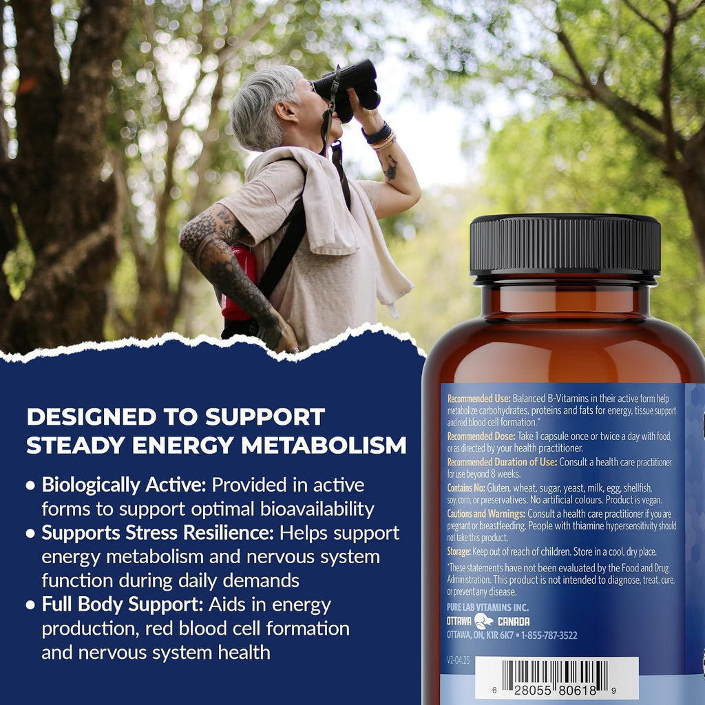 Natural B vitamins for stress relief