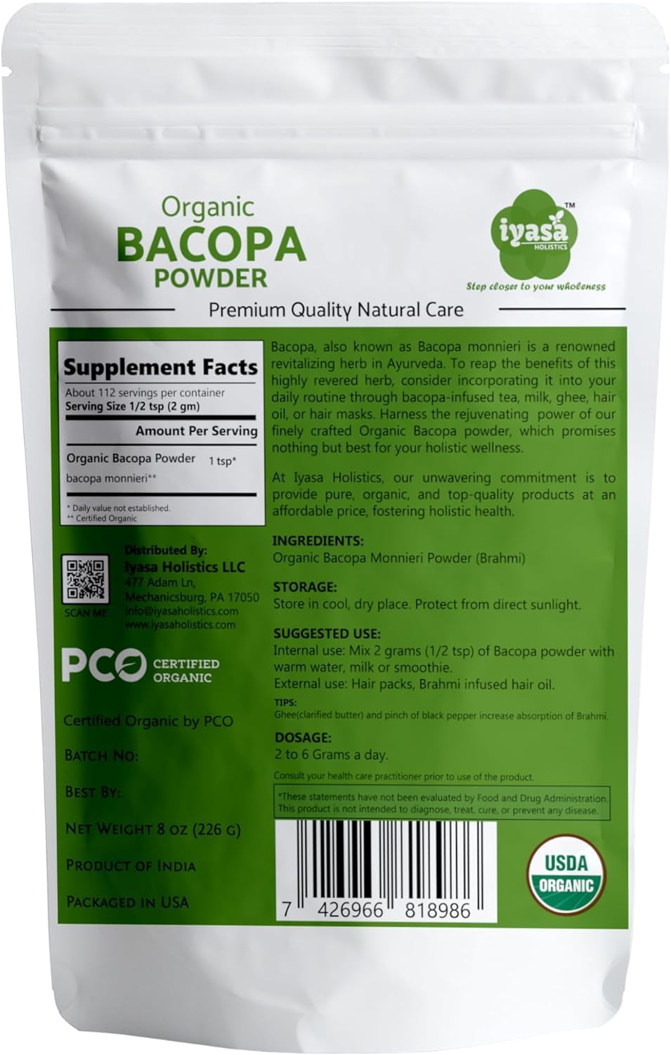 natural bacopa monnieri benefits for wellness