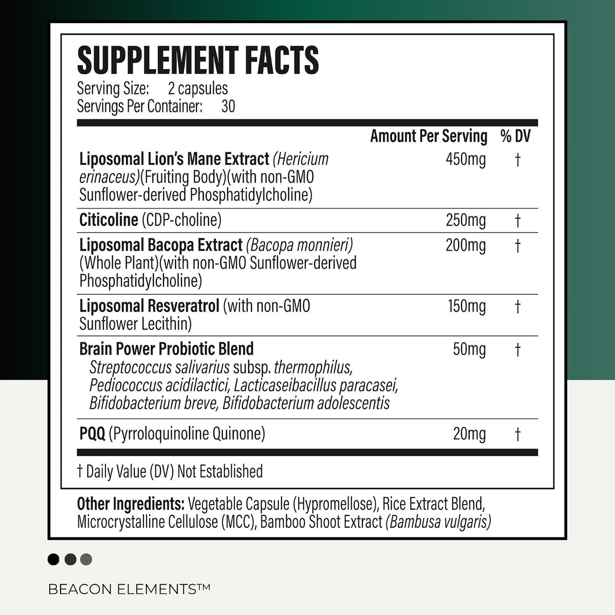 natural Bacopa Monnieri for focus