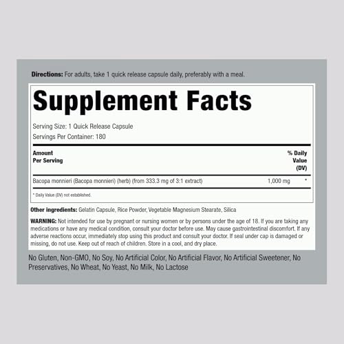 natural bacopa monnieri for wellness
