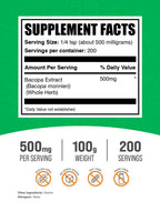 Natural Bacopa Monnieri supplement