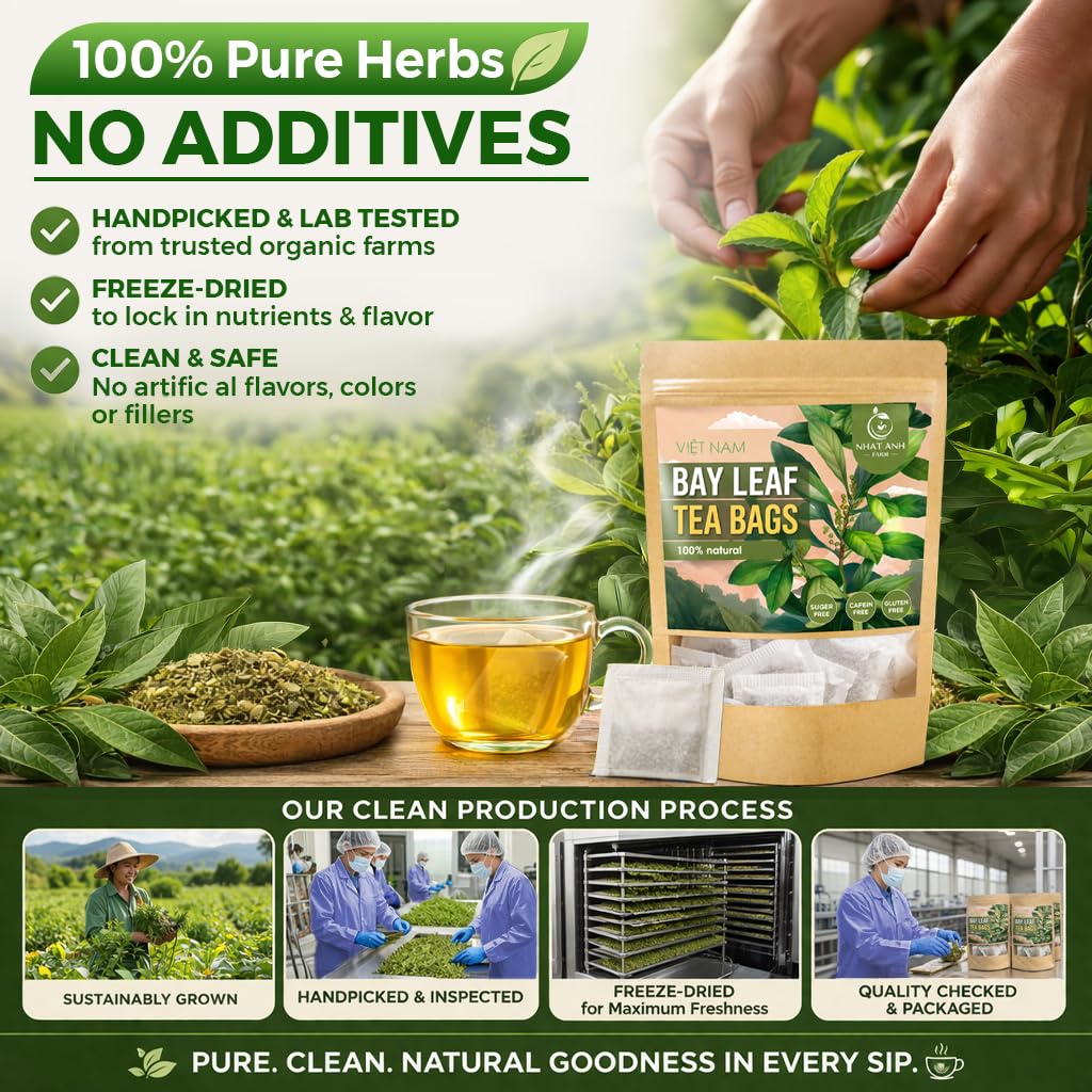 natural bay leaf herbal infusion