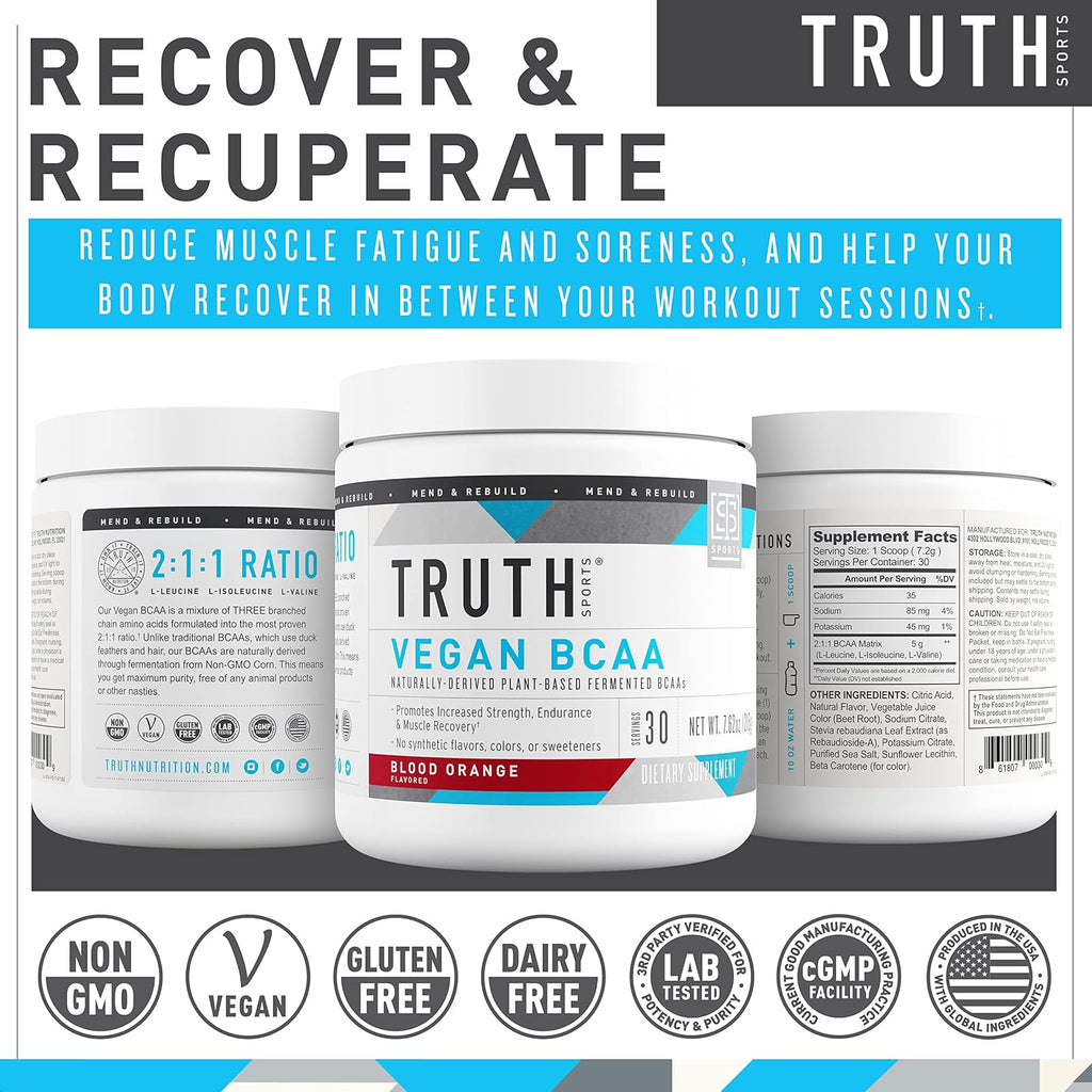 Natural BCAA supplement for athletes