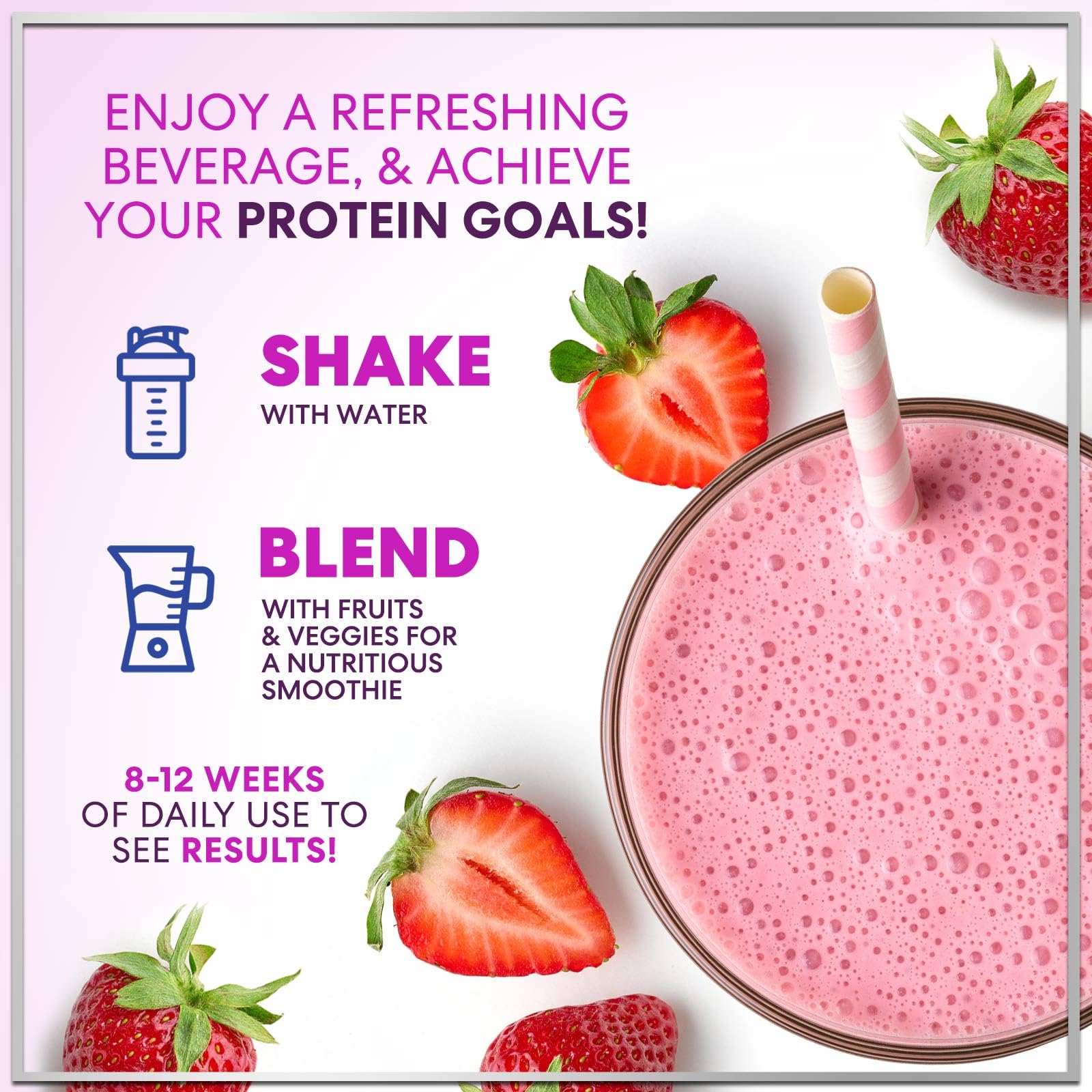 Natural beauty collagen powder