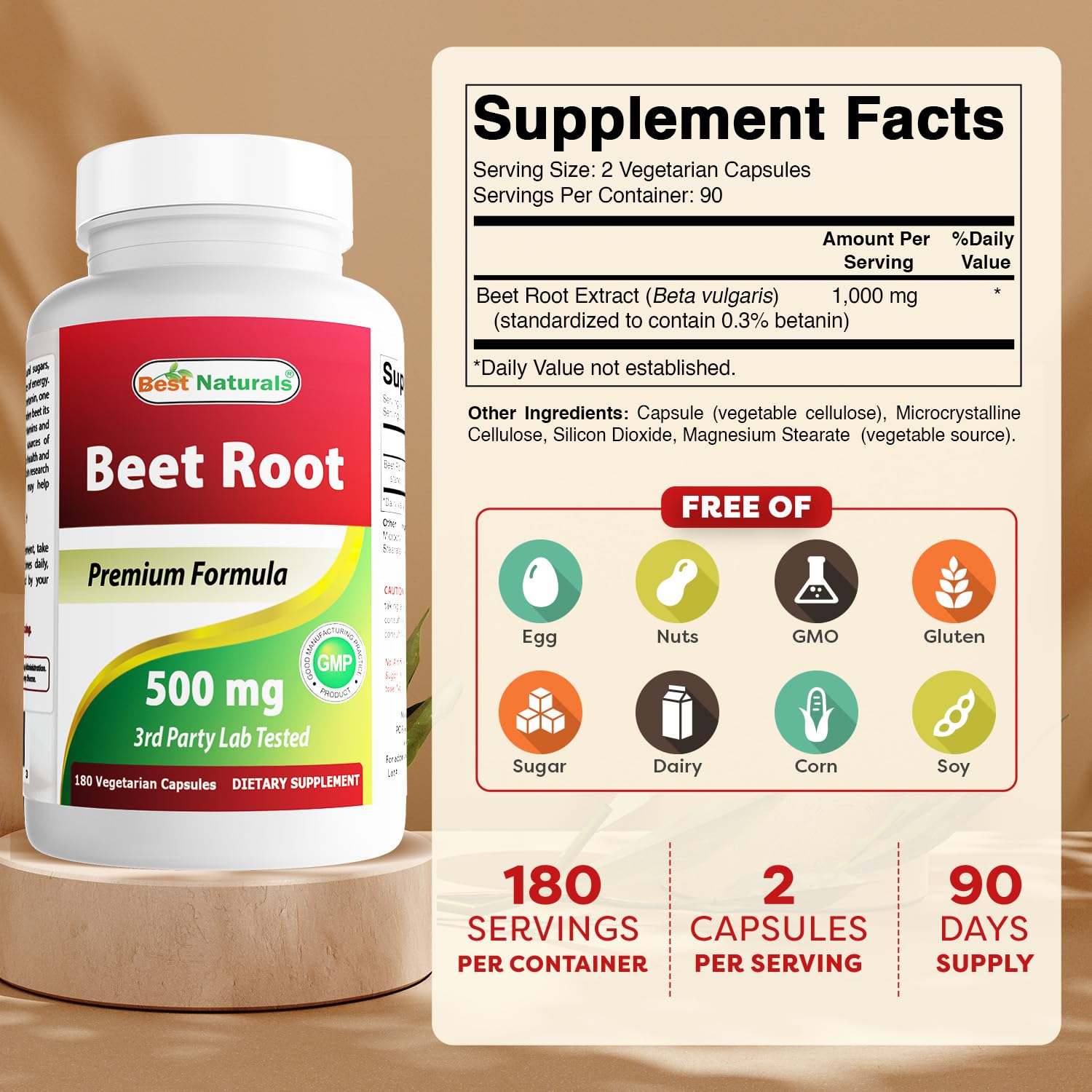 Natural beauty supplement for hair growth