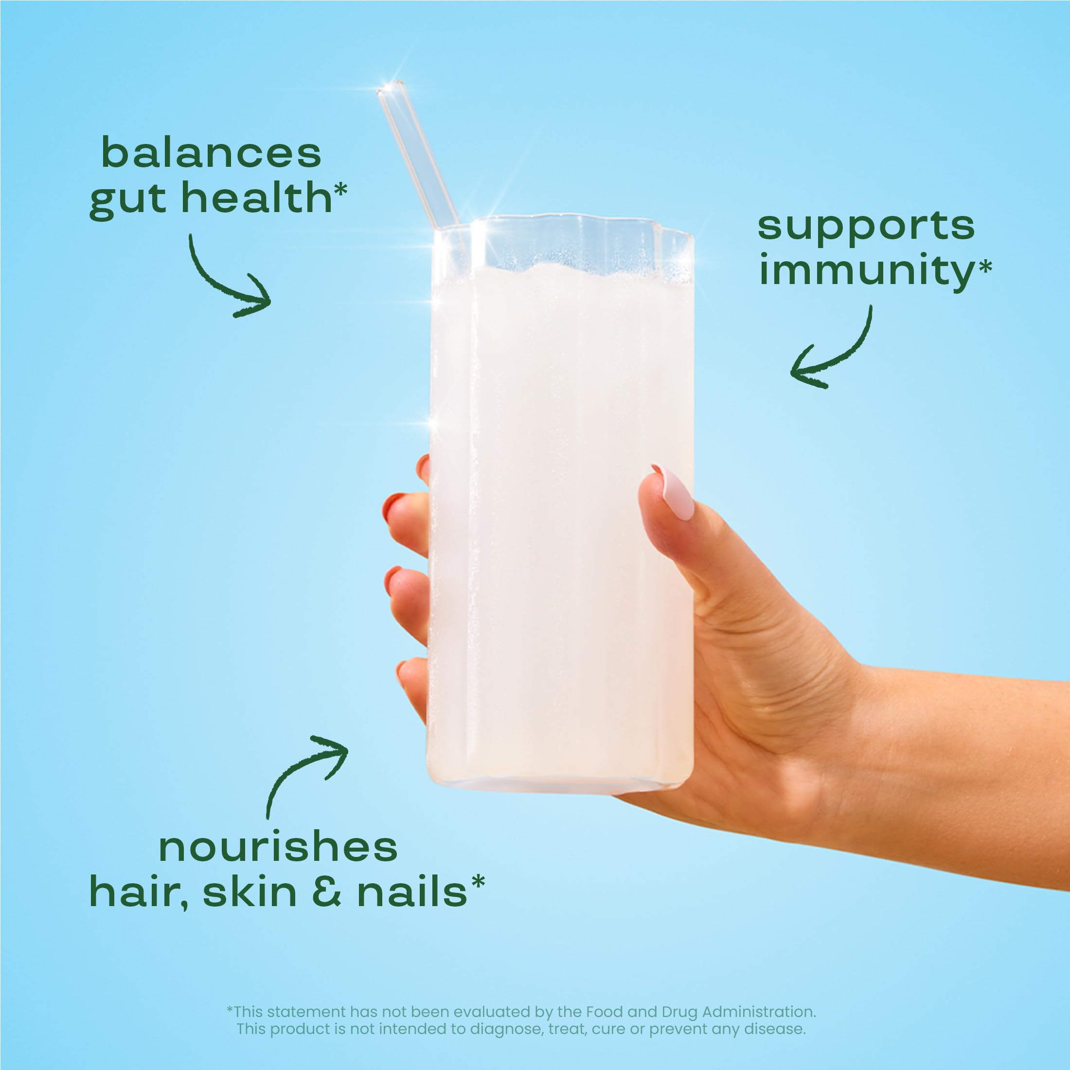Natural beauty supplement with colostrum