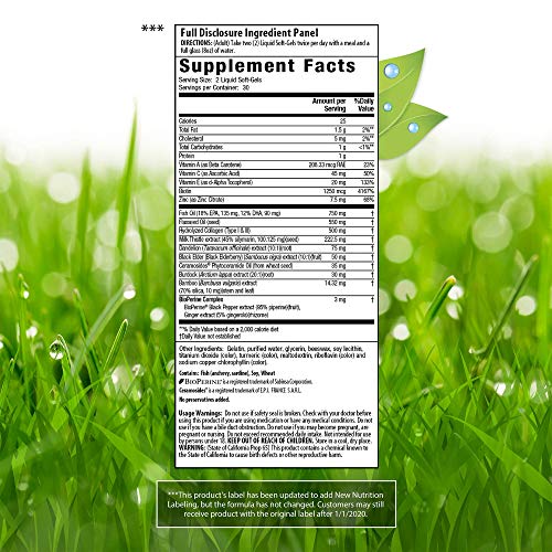natural beauty support with blended supplements
