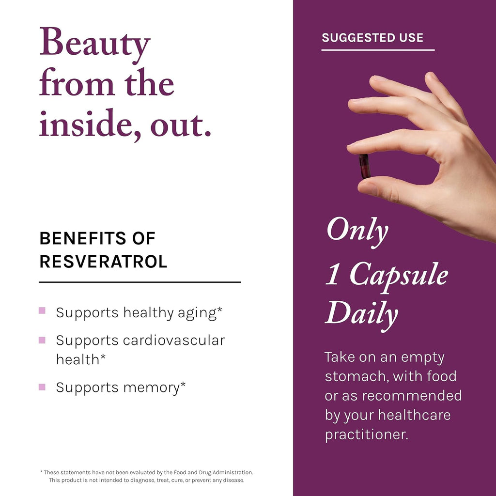 Natural beauty support with Resveratrol