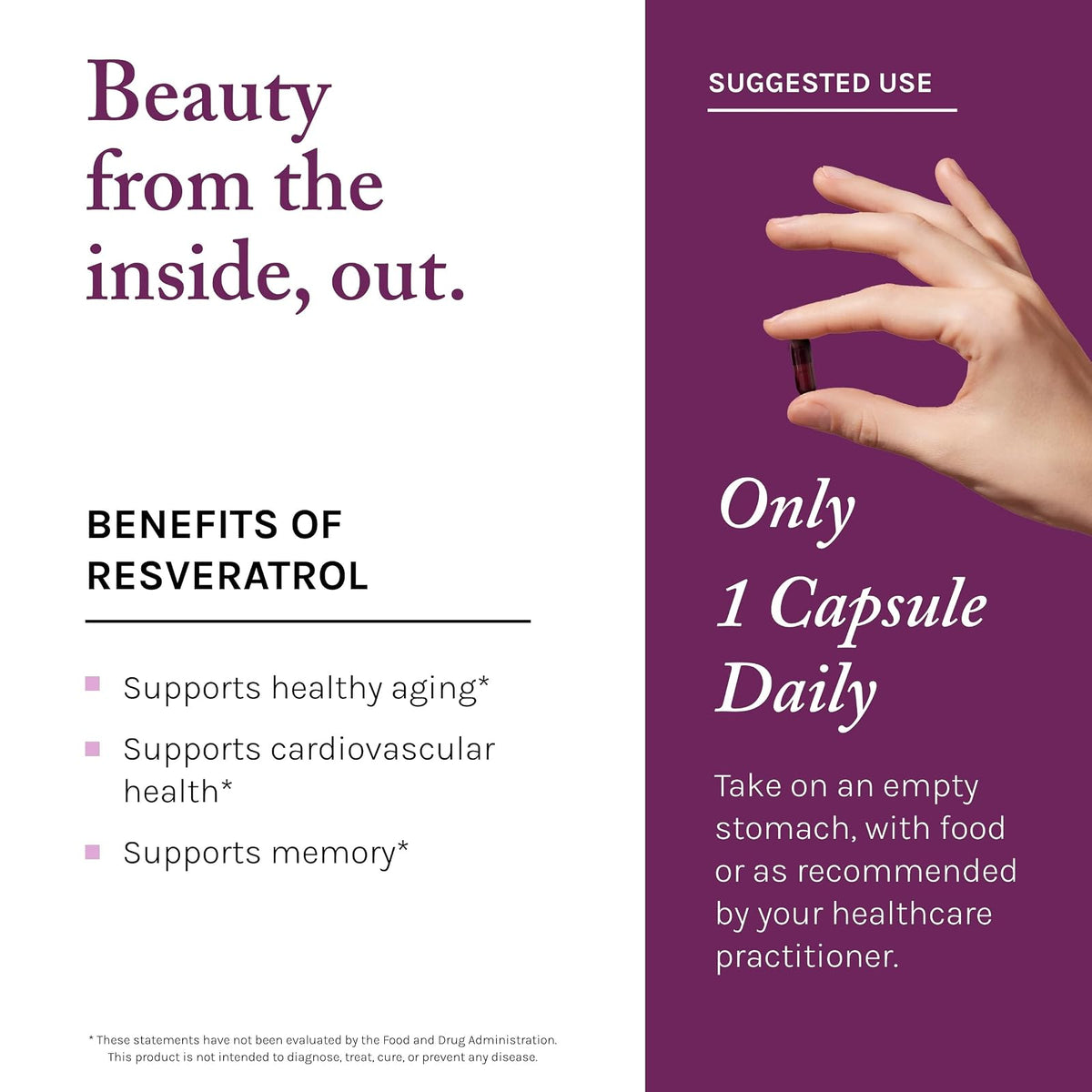 Natural beauty support with Resveratrol