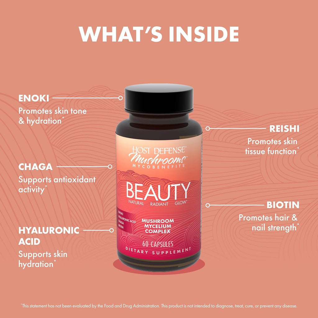 natural beauty with mushroom extracts