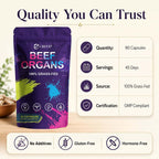 Natural beef organ support for wellness