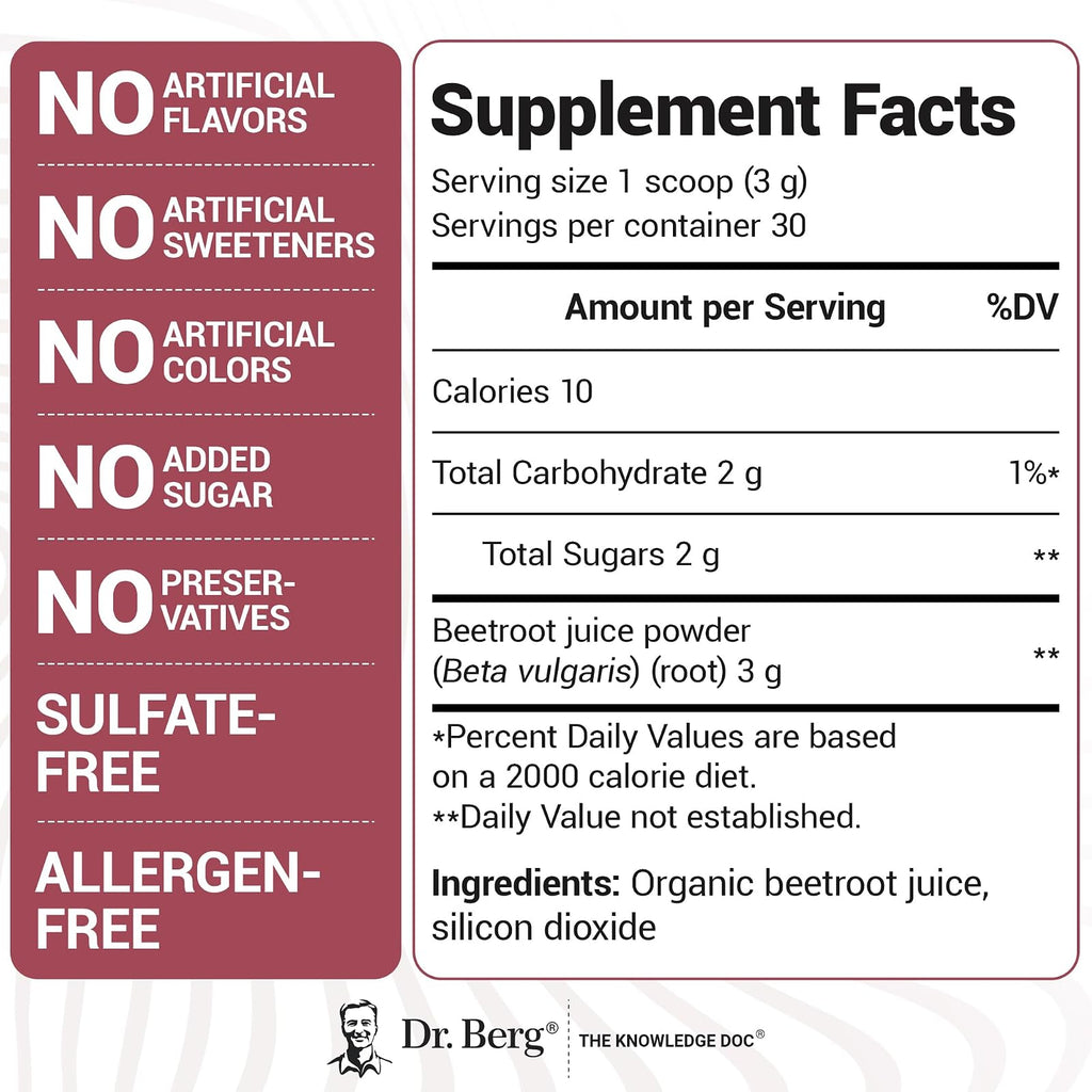natural beet powder for detox