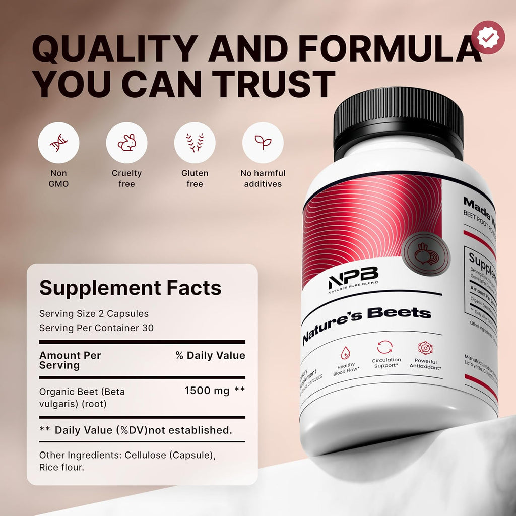 natural beet root capsules for athletes