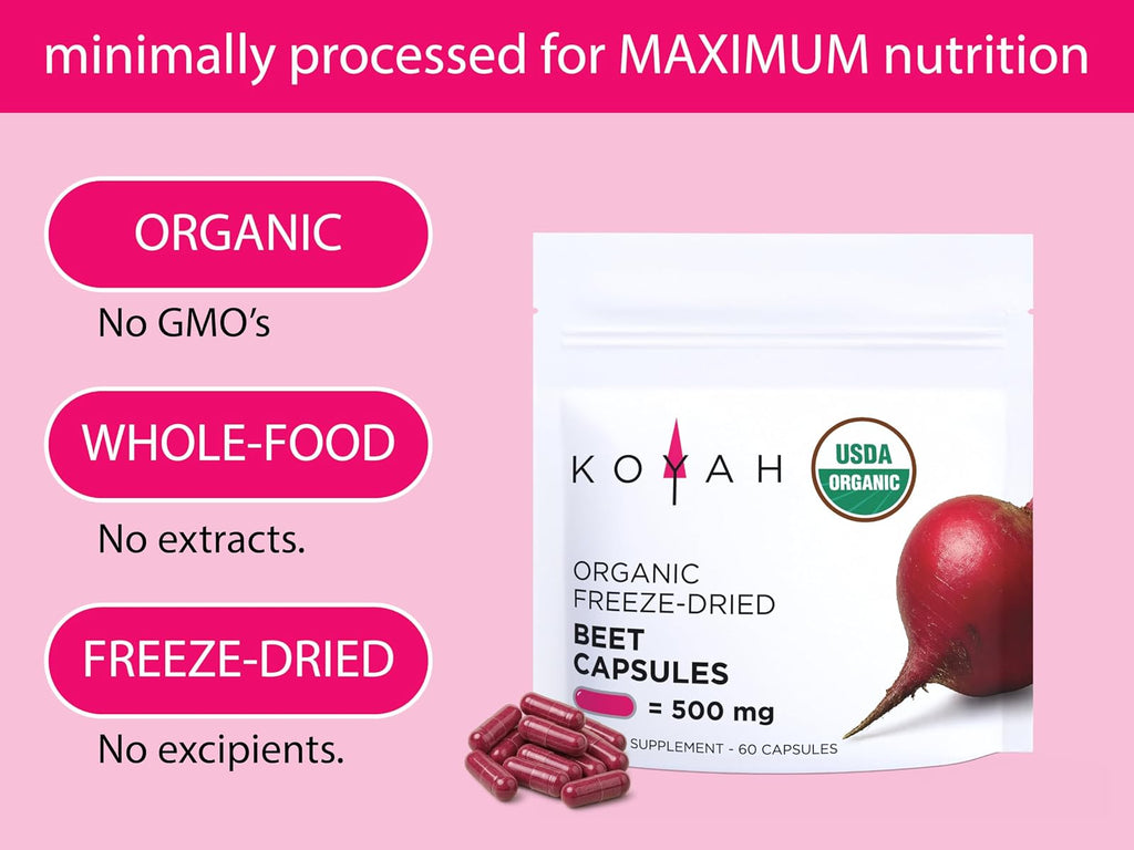 natural beet root capsules for wellness